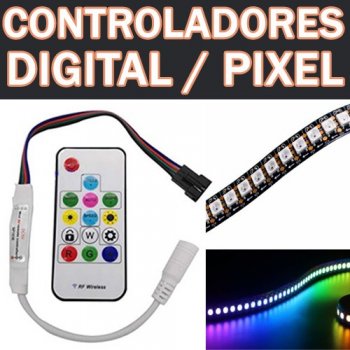 CONTROLADORES TIRAS LED DIGITALES POR PIXEL RGB – LedyLuz